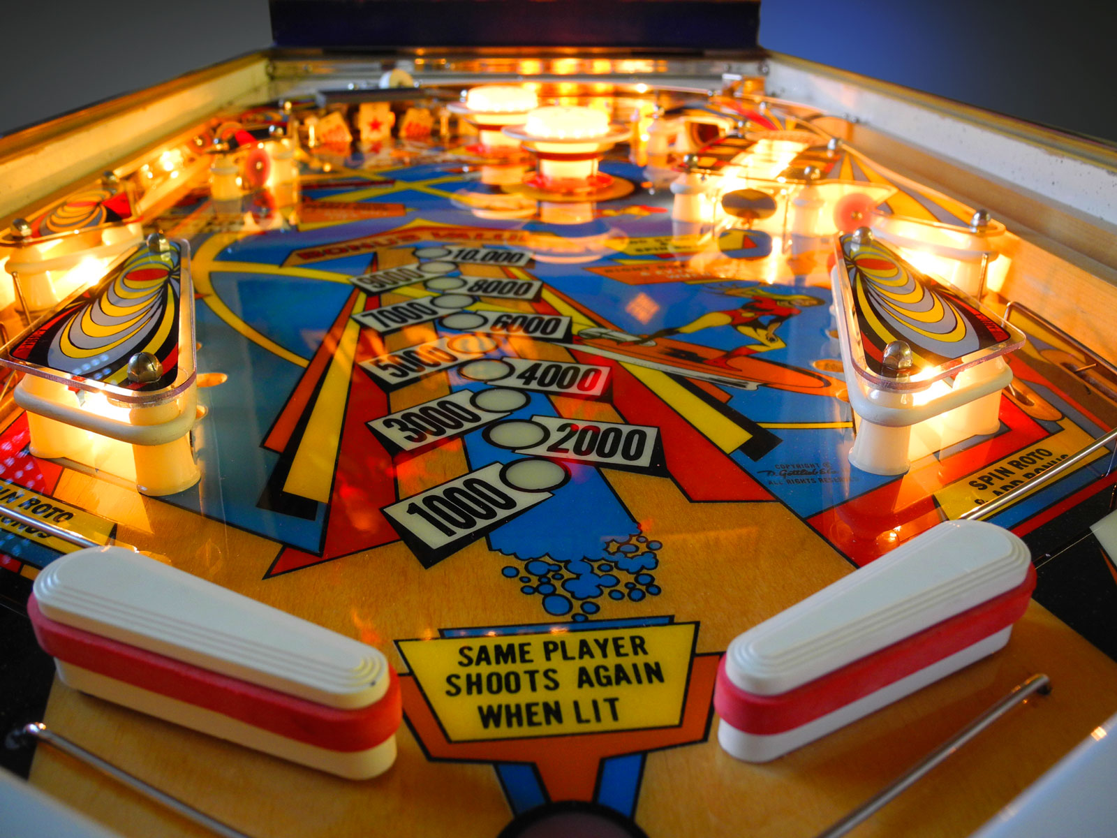 Flipper - Flipperautomaten - Pinball - Kaufen: Jet Spin - Gottlieb
