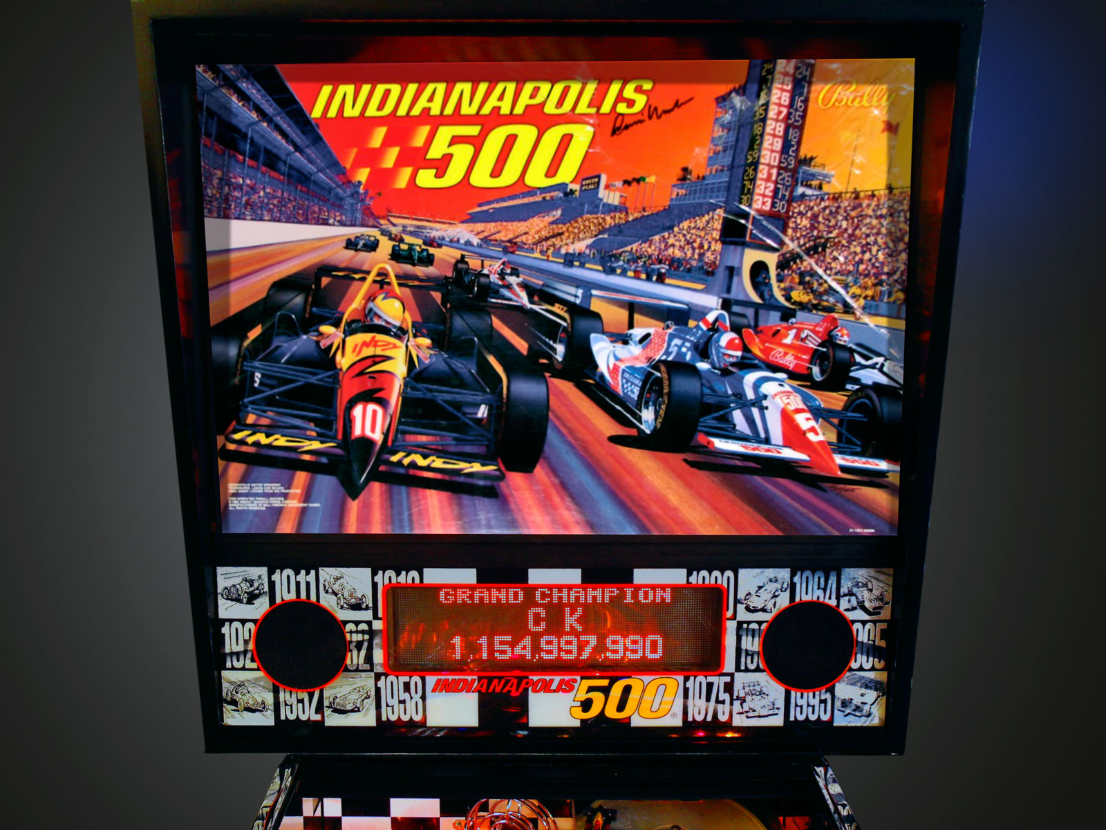 Flipperautomat Bally Indianapolis 500, 1995