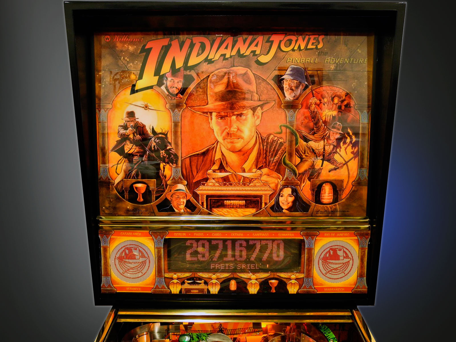 Flipperautomat Indiana Jones Williams 1992