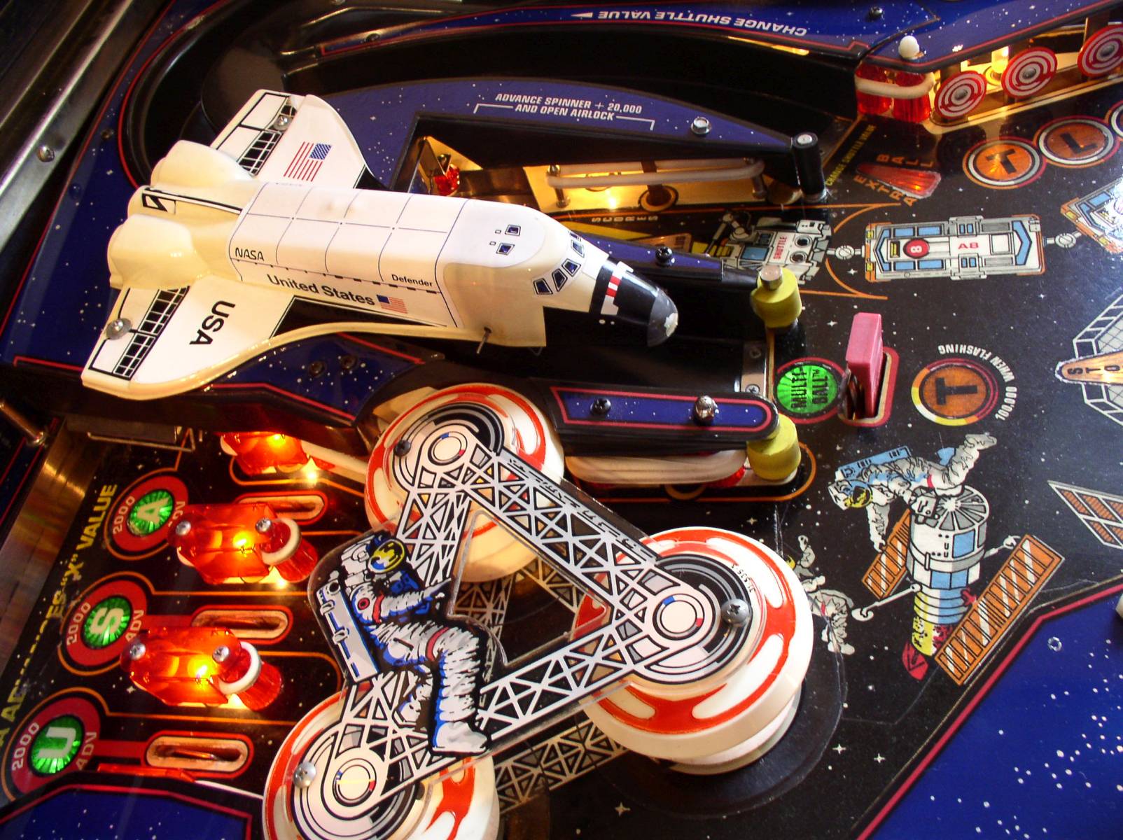 Flipperautomat Williams Space Shuttle, 1986