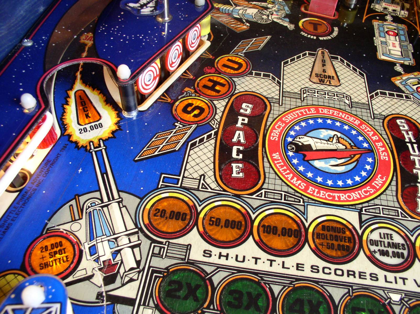 Flipperautomat Williams Space Shuttle, 1986