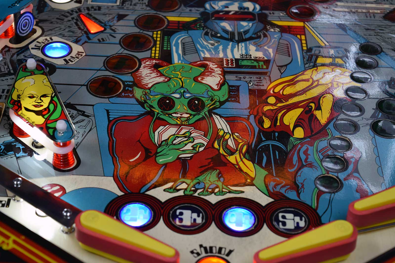 Flipperautomat Williams Alien Poker, 1980 kaufen bei Pinball-Dreams