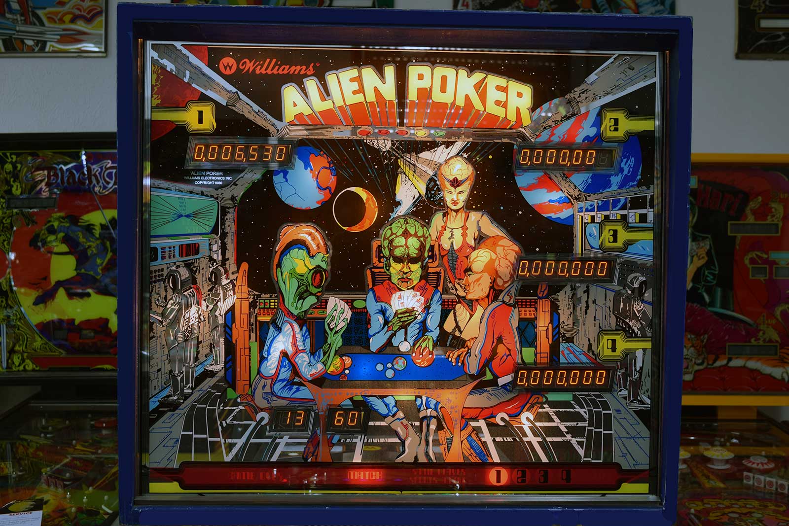 Flipperautomat Williams Alien Poker, 1980 kaufen bei Pinball-Dreams